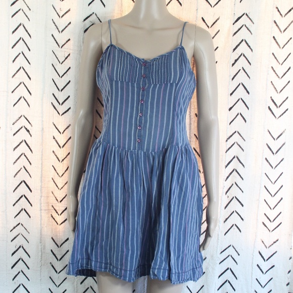 Anthropologie | Dresses | Anthropologie Staring At Stars Striped Mini ...
